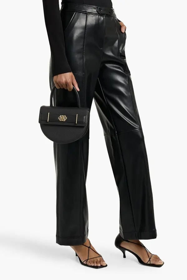 Simkhai Leather Crossbody Bag - Black
