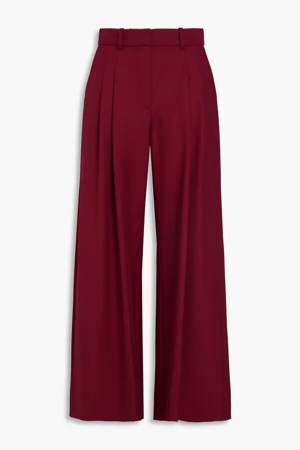 Simkhai Twill Wideleg Pants - Claret