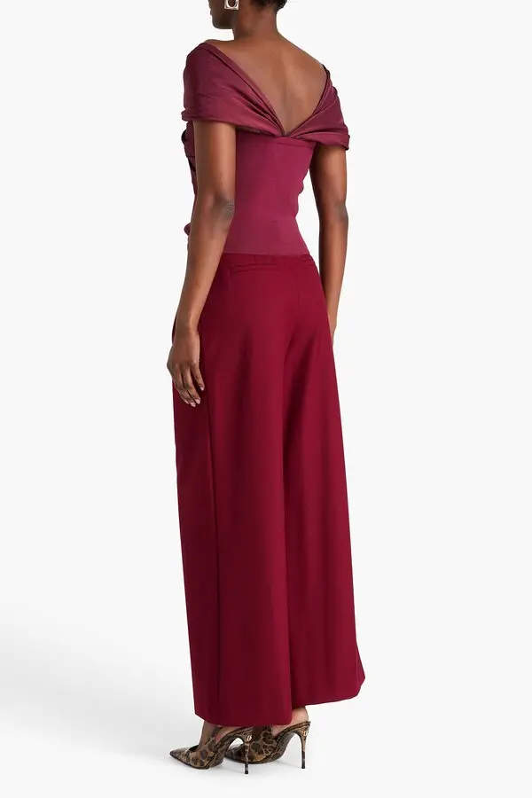Simkhai Twill Wide-leg Pants