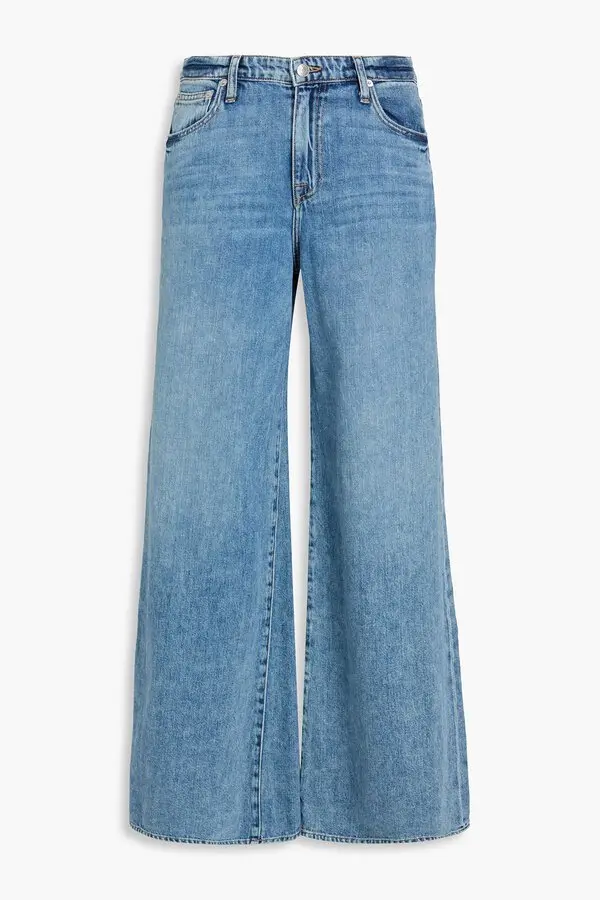 Simkhai Arlo Highrise Wideleg Jeans - Mid Denim