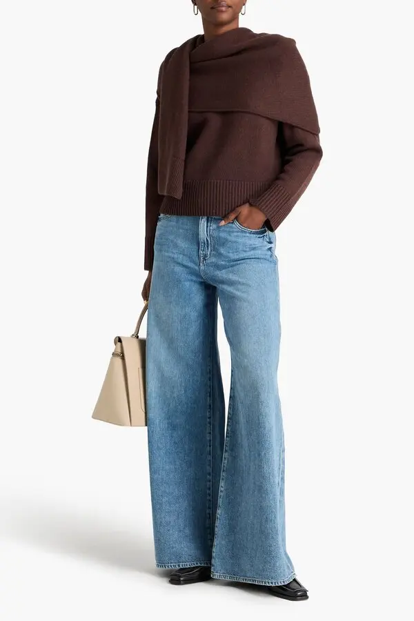 Simkhai Arlo High-rise Wide-leg Jeans - Mid Denim
