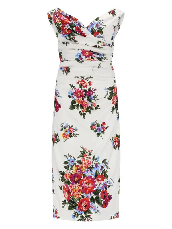 Dolce & Gabbana Printed Satin Dress - Multicolour