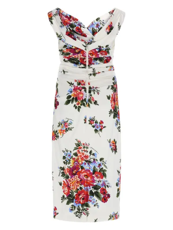 Dolce & Gabbana Printed Satin Dress - Multicolour