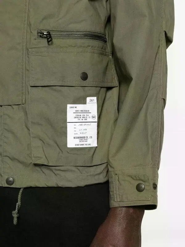 NEIGHBORHOOD Stand-collar Jacket With Zip And Flap Pockets