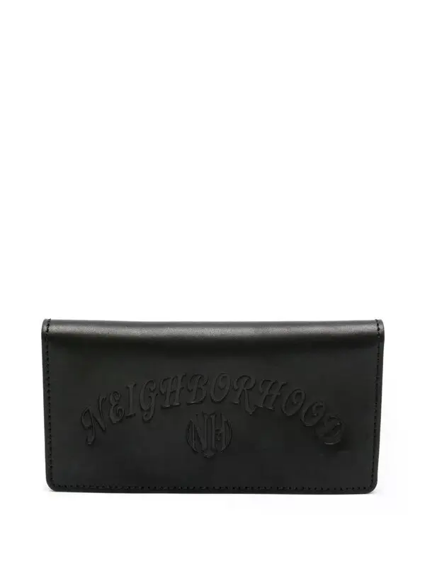 NEIGHBORHOOD Embossed-logo Wallet - Black