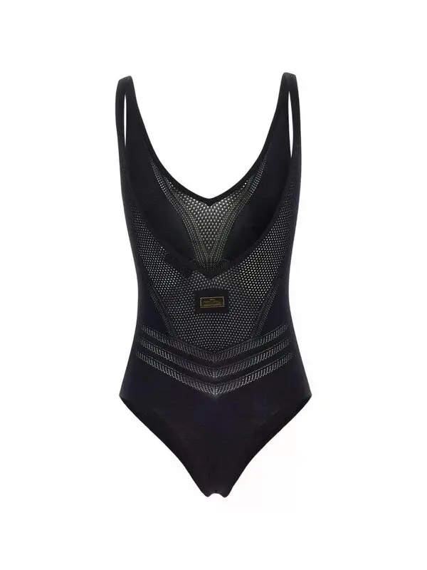 Elisabetta Franchi V-neck Bodysuit - Black