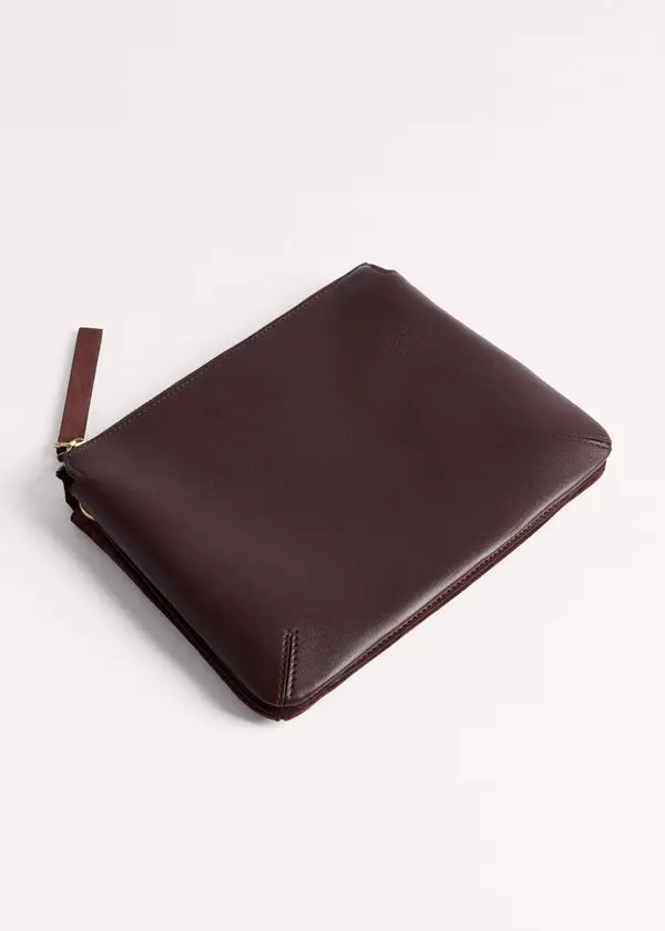 ME+EM Double Pouch Crossbody Bag - Dark Cinnamon