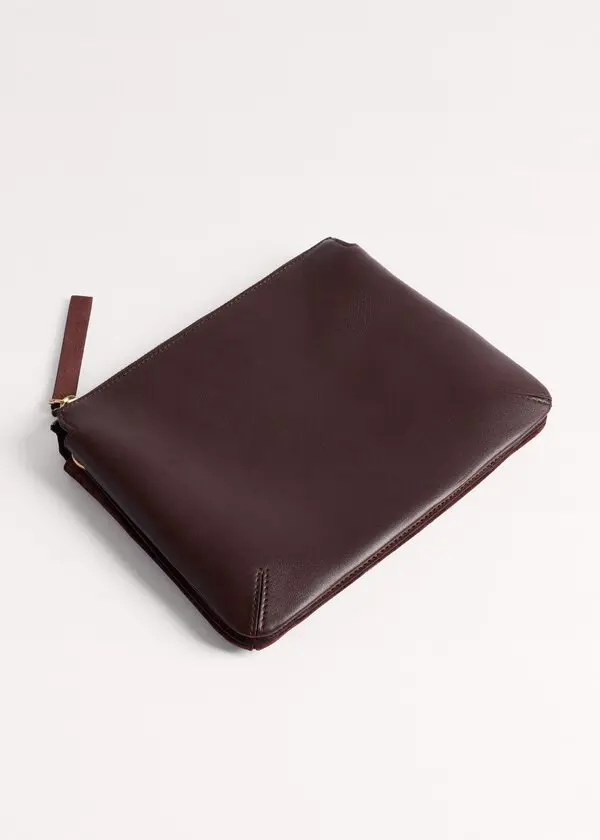 ME+EM Double Pouch Crossbody Bag - Dark Cinnamon