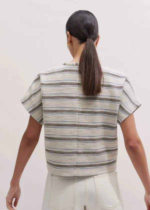 ME+EM Textured Stripe Tee