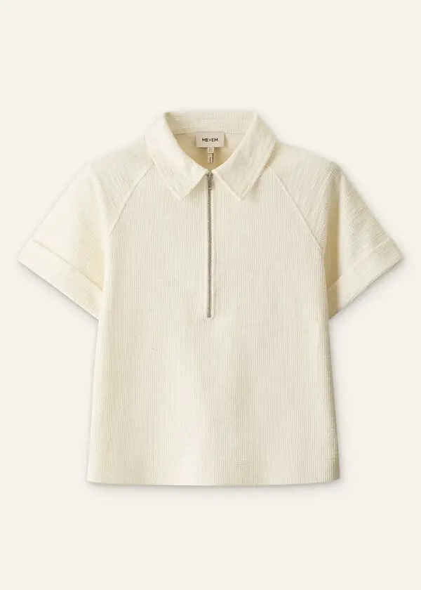 ME+EM Textured Jersey Swing Top