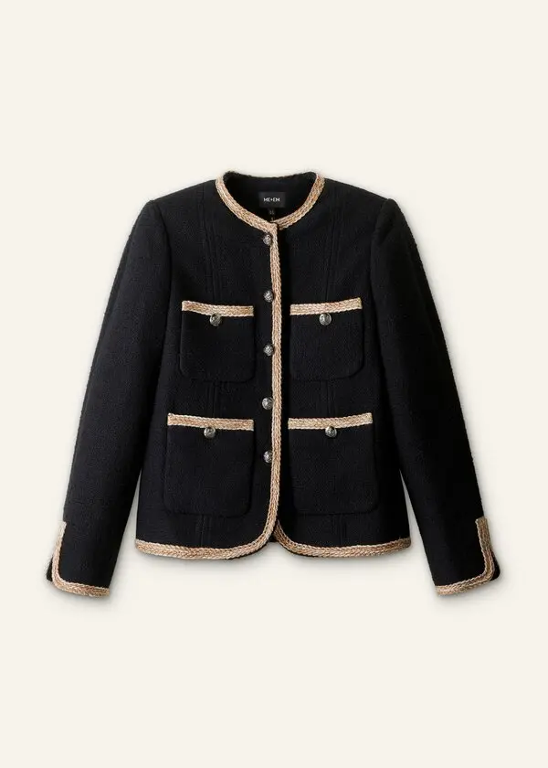 ME+EM Straight Fit Jacket With Trims