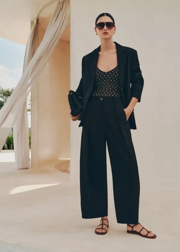 ME+EM Tapered Trousers - Black