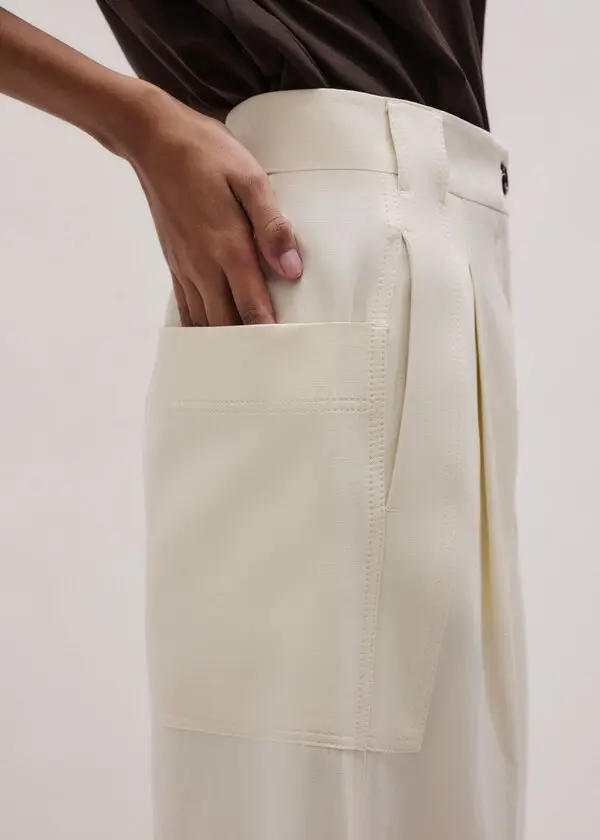 ME+EM Extreme Taper Trouser - Chalk
