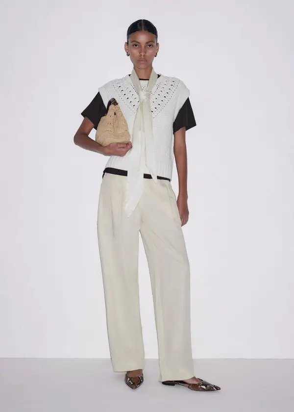 ME+EM Extreme Taper Trouser - Chalk