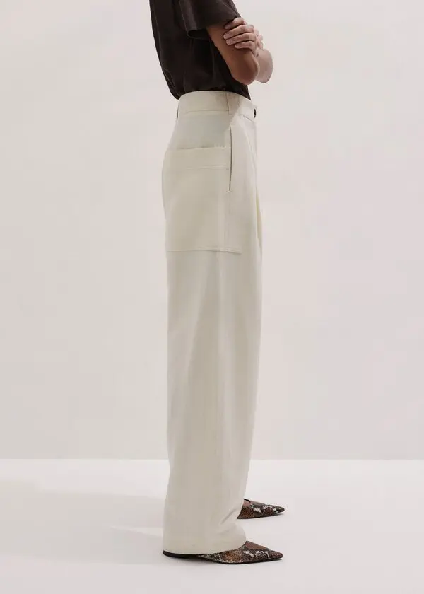 ME+EM Extreme Taper Trouser - Chalk