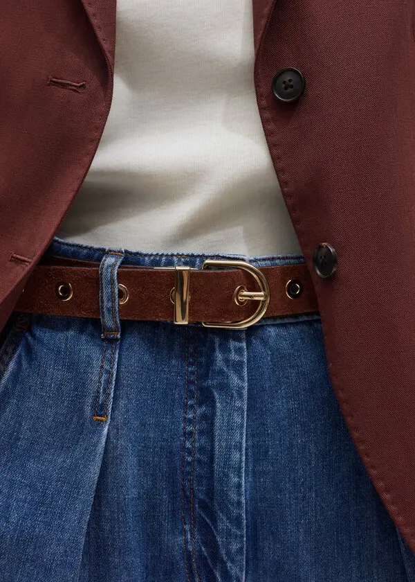 ME+EM Reversible Eyelet Leather Belt