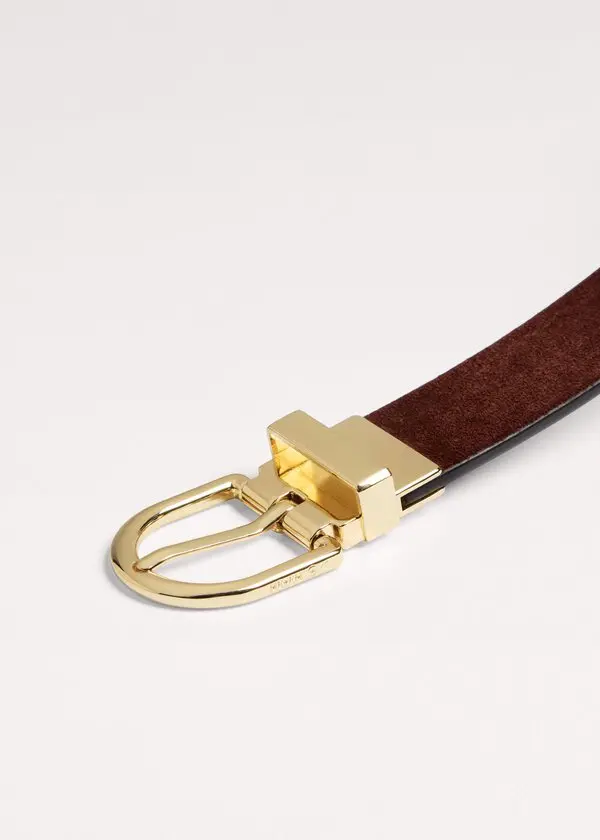 ME+EM Reversible Eyelet Leather Belt