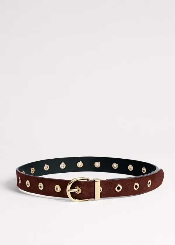 ME+EM Reversible Eyelet Leather Belt