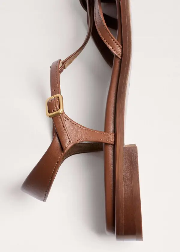 ME+EM Caged T-bar Sandal - Tan
