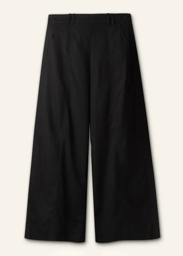 ME+EM Wide-leg Trousers - Black