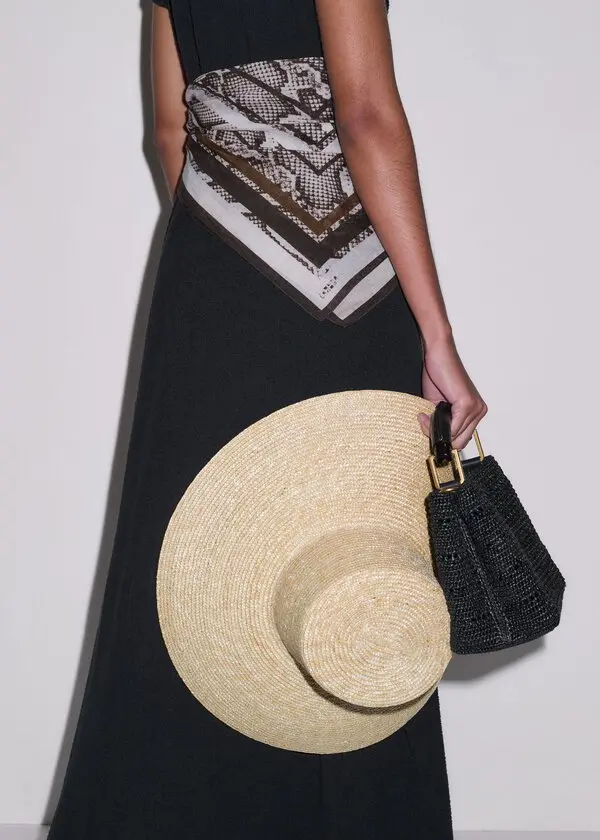 ME+EM Textured A-line Maxi T-shirt Dress