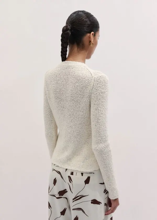 ME+EM Bouclé Zip Through Cardigan
