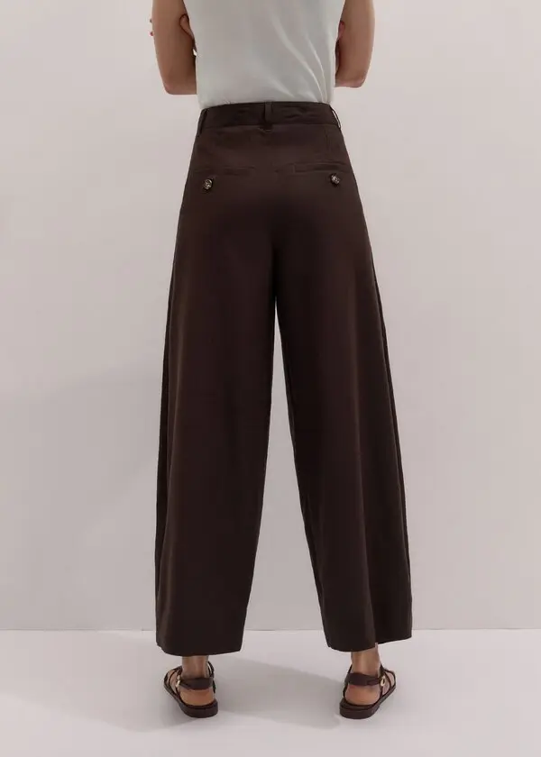 ME+EM Extreme Taper Trousers - Cocoa Brown