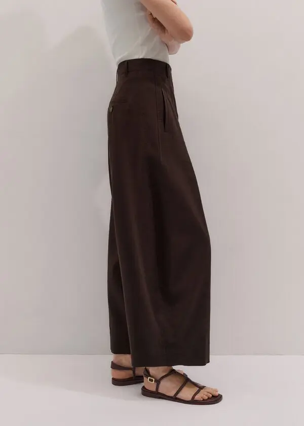 ME+EM Extreme Taper Trousers - Cocoa Brown
