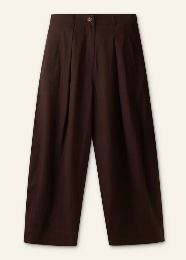 ME+EM Extreme Taper Trousers - Cocoa Brown