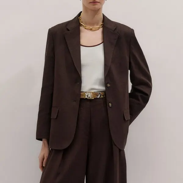ME+EM Extreme Taper Trousers - Cocoa Brown