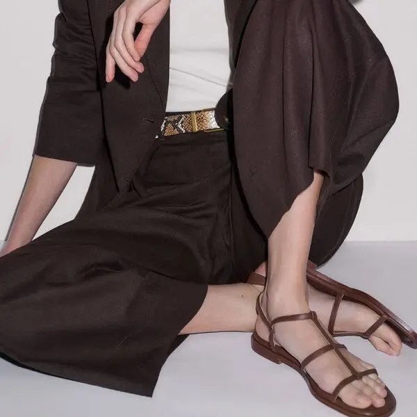 ME+EM Extreme Taper Trousers - Cocoa Brown