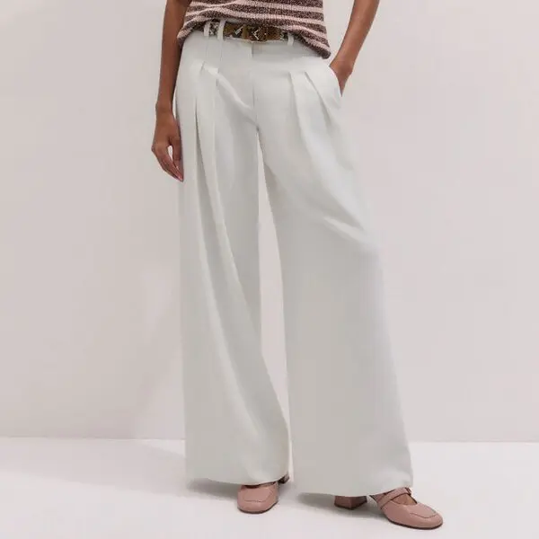 ME+EM Mouliné Stripe Straight Knit Tee - Cinnamon Multi