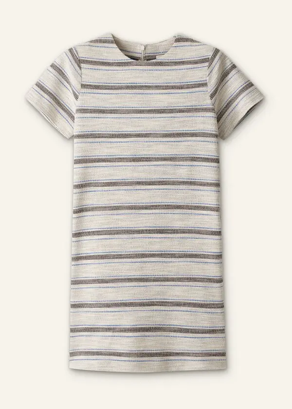ME+EM Textured Stripe Mini Dress