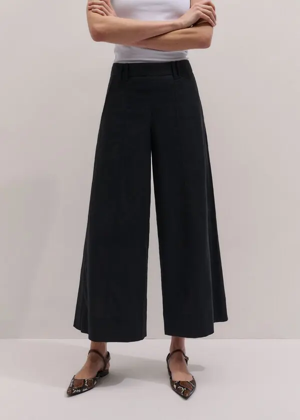 ME+EM Crop Wide-leg Trousers