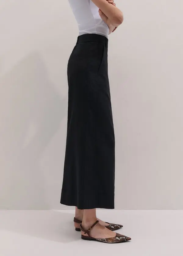 ME+EM Crop Wide-leg Trousers