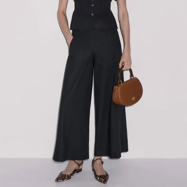 ME+EM Crease-less Linen Top With Shirred Waist