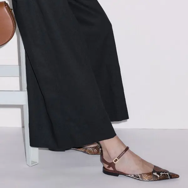 ME+EM Crease-less Linen Top With Shirred Waist