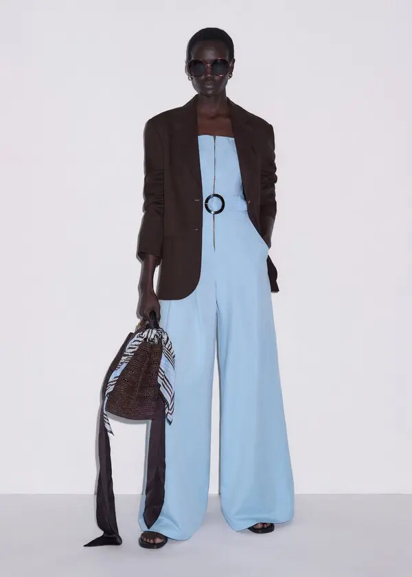 ME+EM Tailored Wide-leg Jumpsuit With Belt