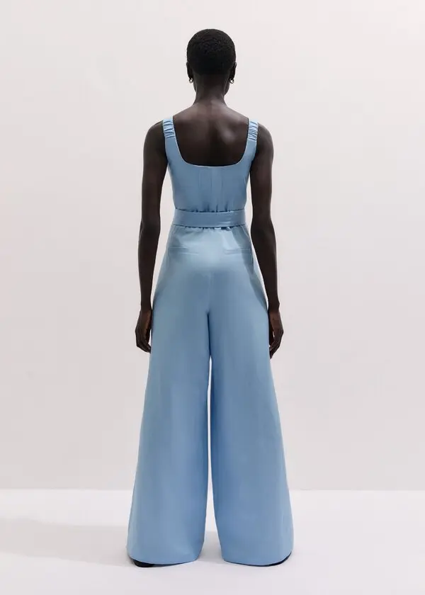 ME+EM Tailored Wide-leg Jumpsuit With Belt