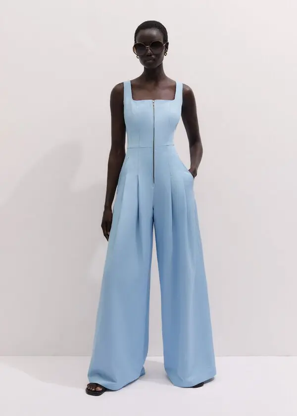 ME+EM Tailored Wide-leg Jumpsuit With Belt