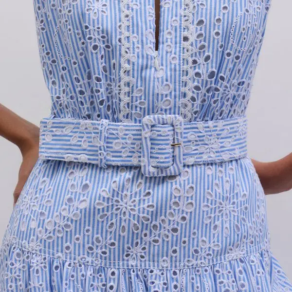 ME+EM Broderie Anglaise Maxi Dress With Belt