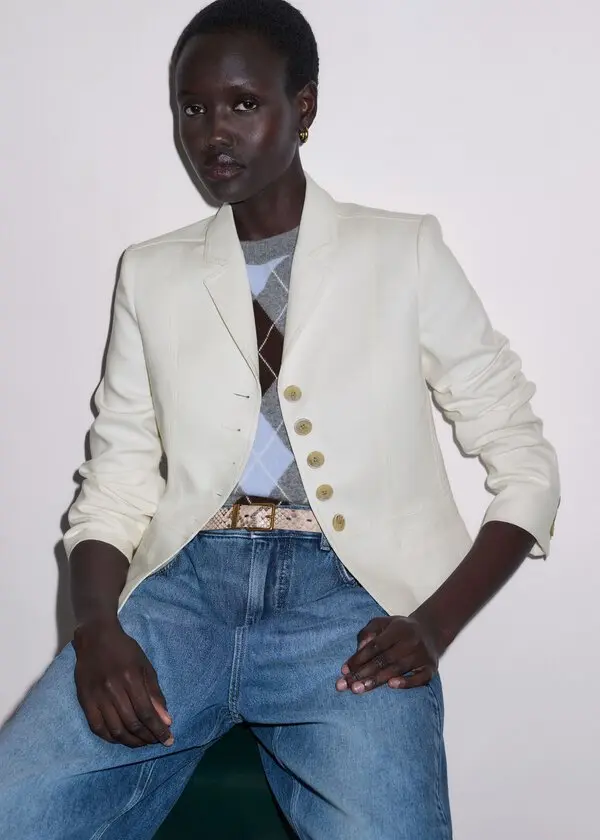 ME+EM Fitted Utility Jacket - Ivory