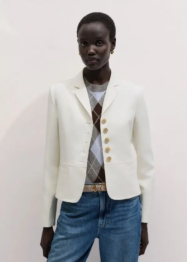 ME+EM Fitted Utility Jacket - Ivory