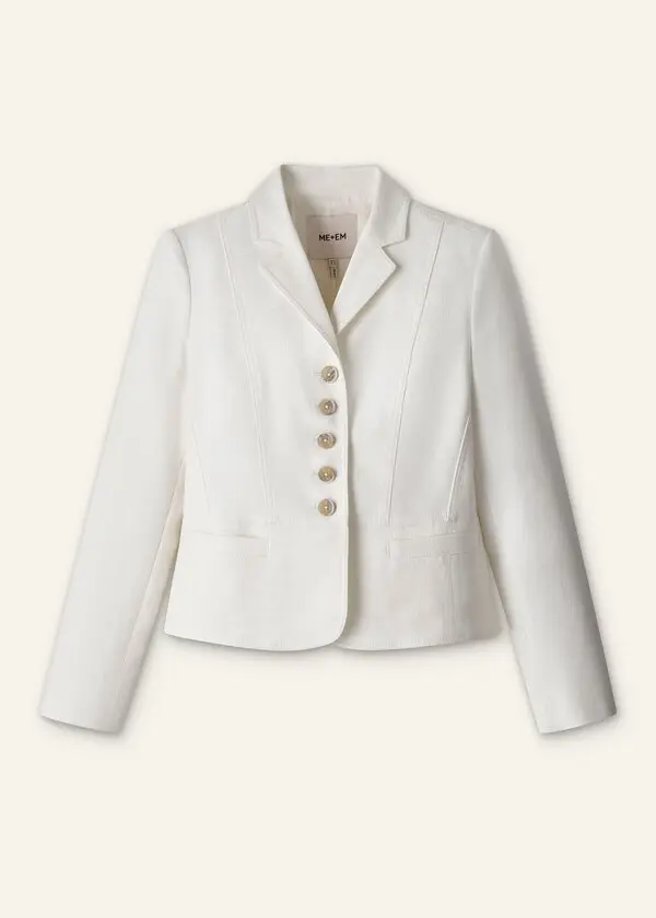 ME+EM Fitted Utility Jacket - Ivory