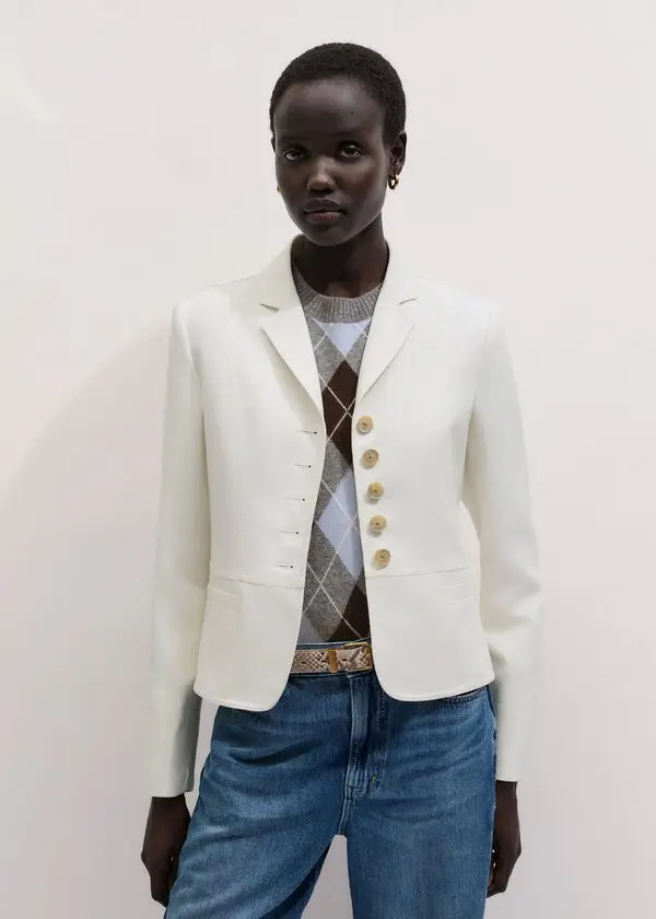 ME+EM Fitted Utility Jacket - Ivory