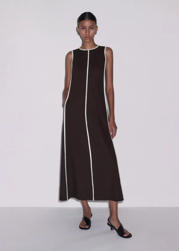 ME+EM Creaseless Linen Maxi Dress