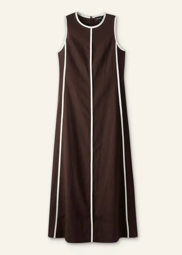 ME+EM Creaseless Linen Maxi Dress