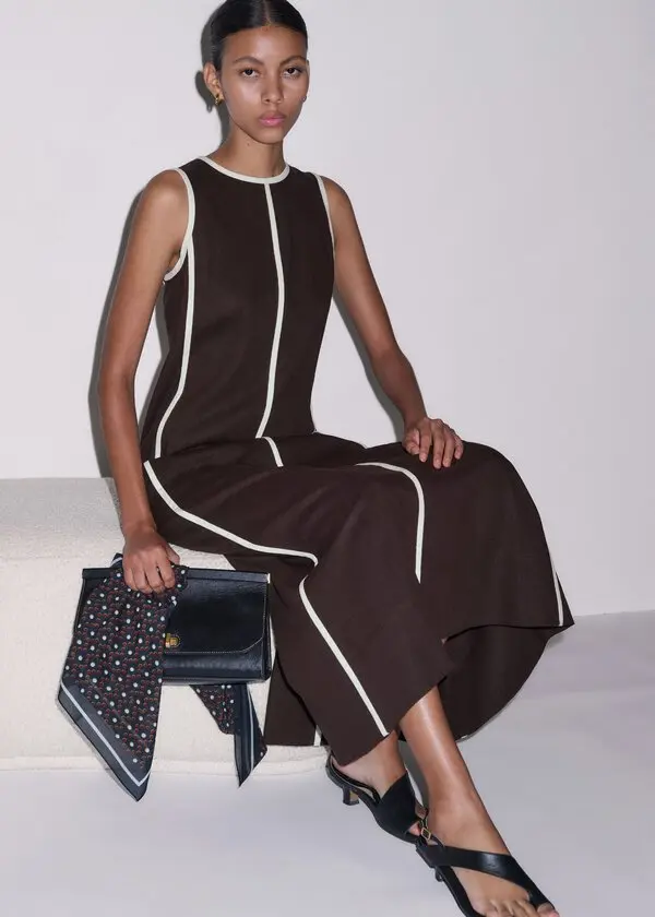 ME+EM Creaseless Linen Maxi Dress