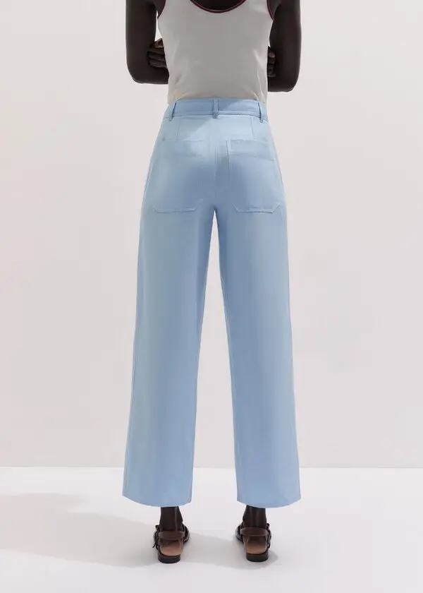 ME+EM Straight Crop Tailored Trousers