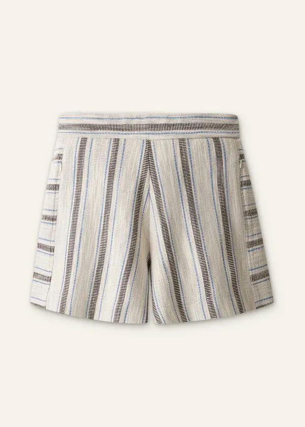 ME+EM Textured Stripe Shorts
